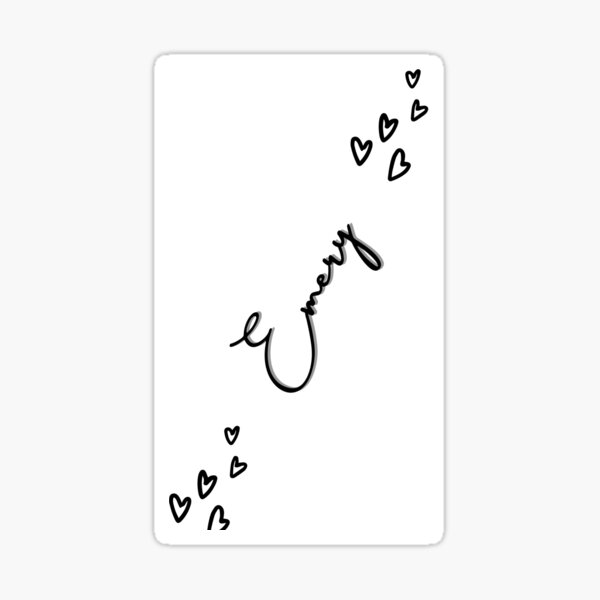 "Emery" Sticker for Sale by boki987 | Redbubble