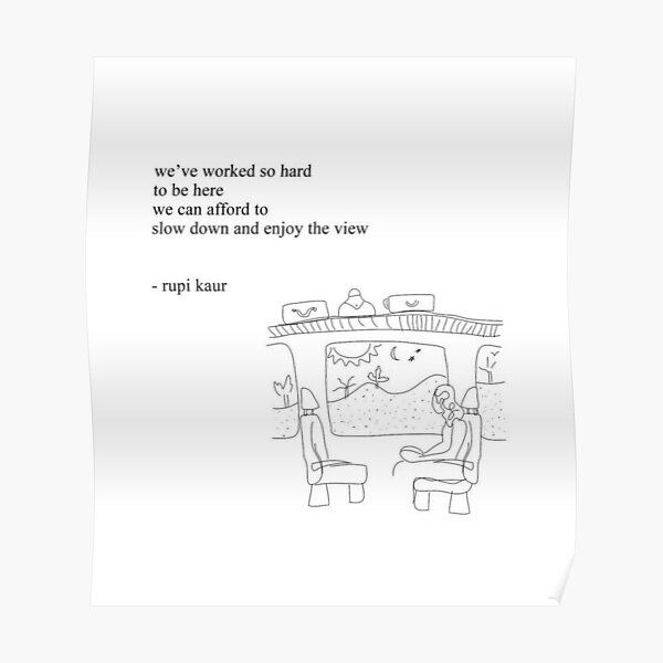 Poster « Poème de rupi kaur », par Autummnn | Redbubble