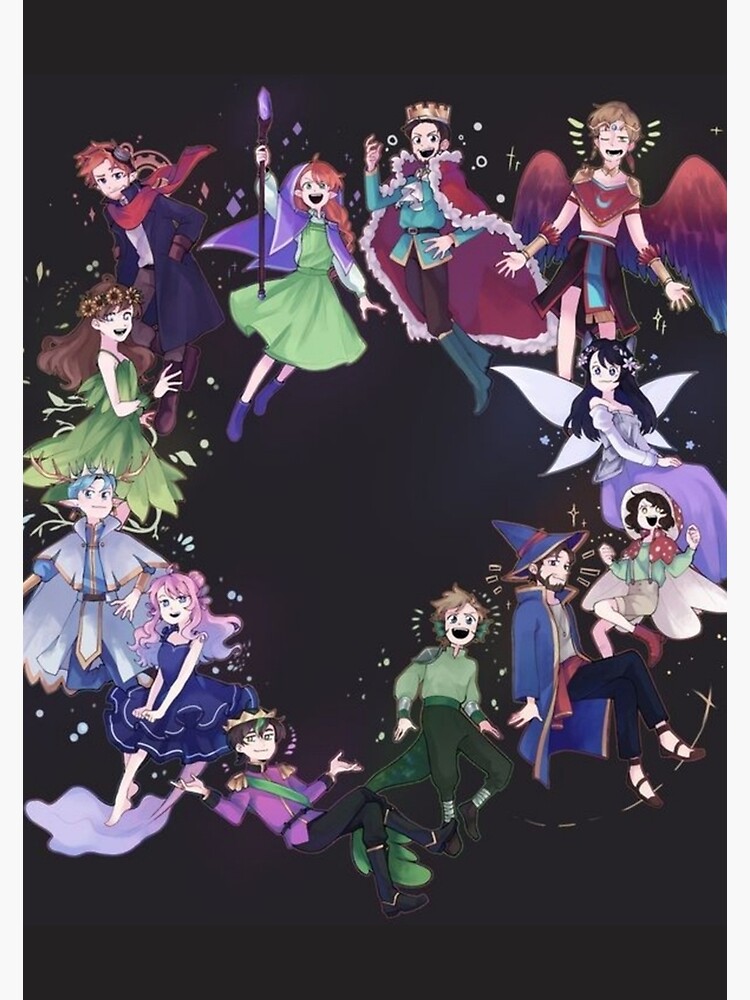 "Empires SMP Members, Minecraft Mounted Print" Poster for Sale by ...