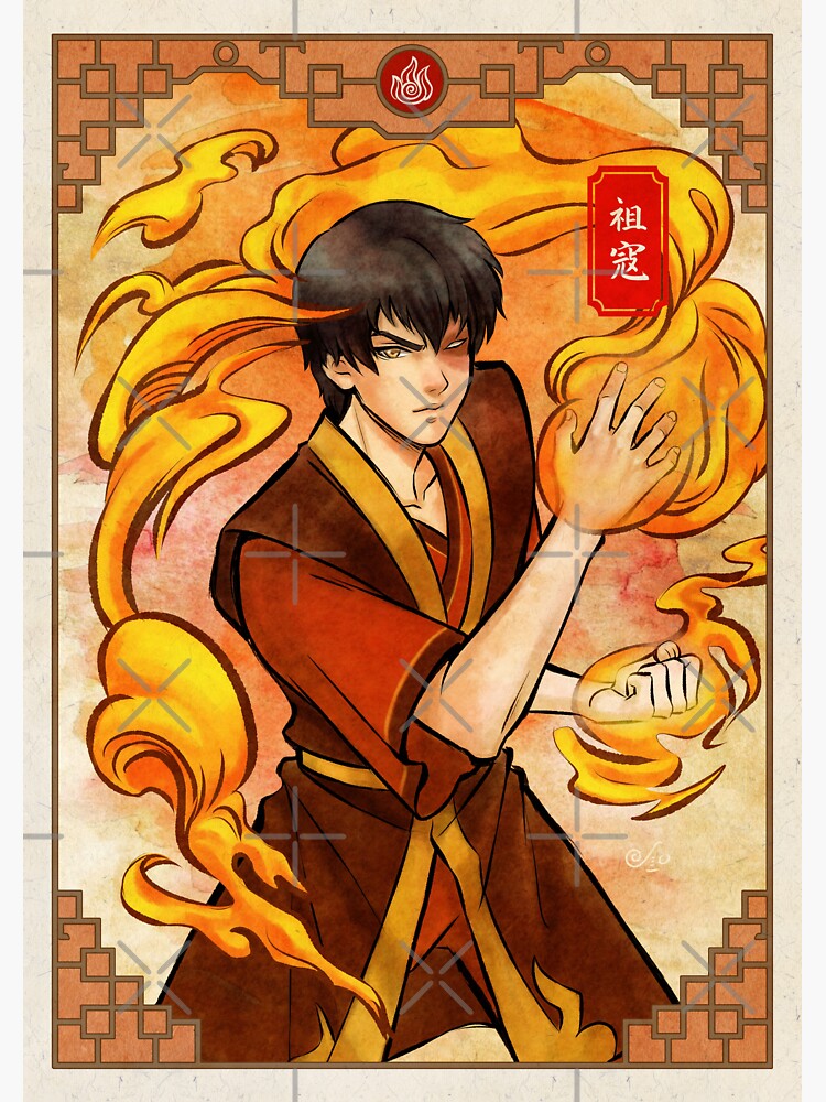 "Avatar the Last Airbender / ATLA - Zuko" Sticker by LeorenArt | Redbubble