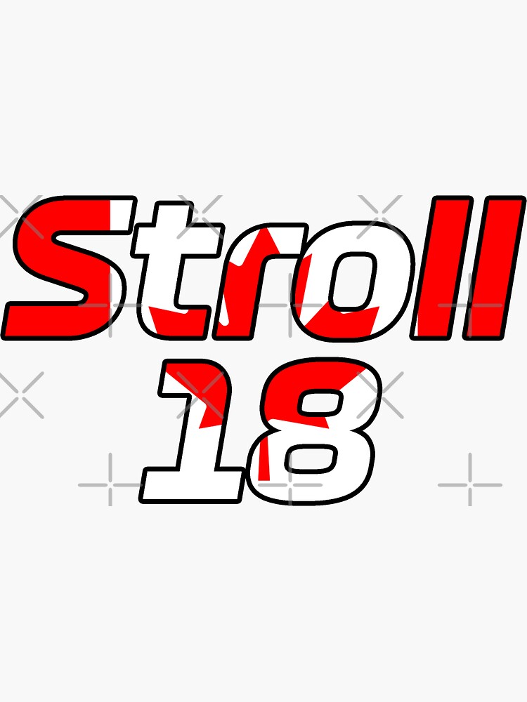 "Lance Stroll #18 - F1 driver" Sticker for Sale by KingFloki | Redbubble