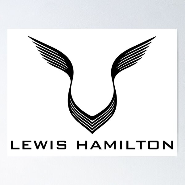 "Lewis Hamilton Logo Wings" Poster for Sale by TheTimbe | Redbubble