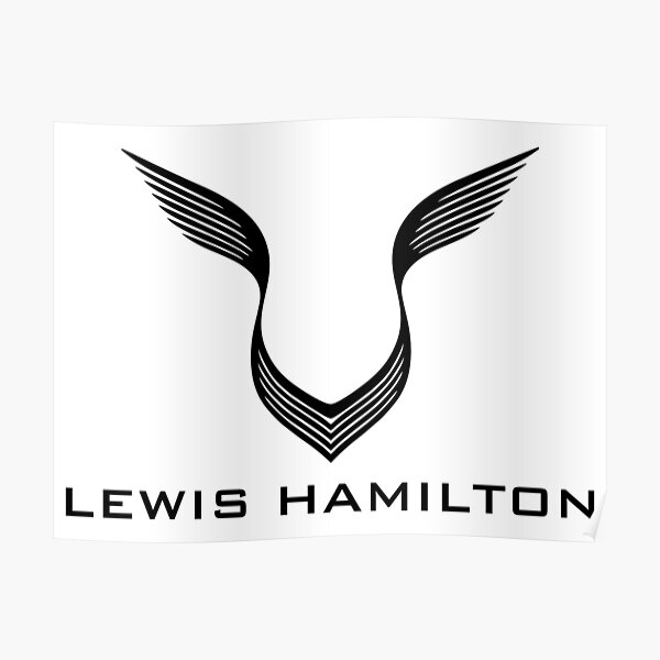 "Lewis Hamilton Logo Wings" Poster for Sale by TheTimbe | Redbubble