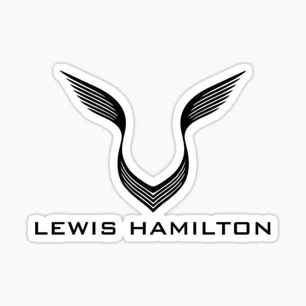 "Lewis Hamilton Logo Wings" Sticker for Sale by TheTimbe | Redbubble