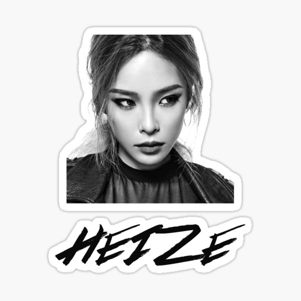 "Heize Photo and Name " Sticker for Sale by JoeyKOfficial | Redbubble