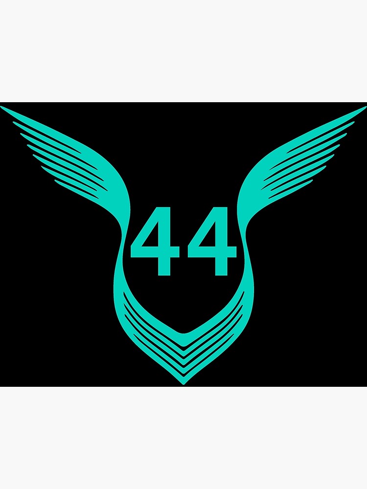 "Lewis Hamilton 44 Logo Color" Canvas Print for Sale by TheTimbe ...