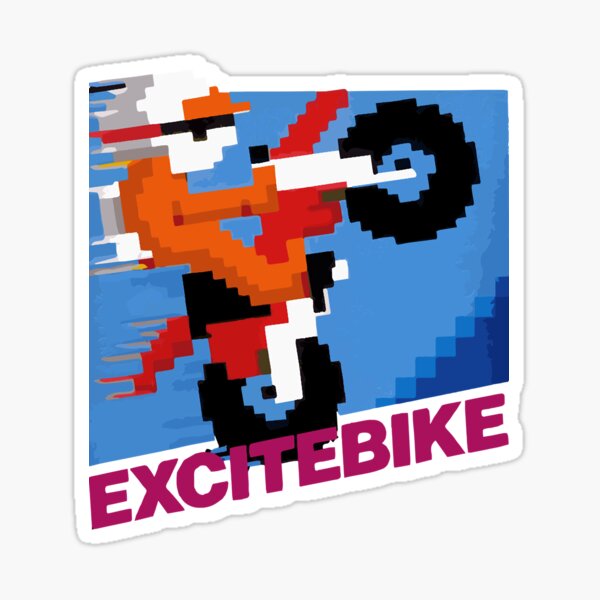 "Excitebike Original For Fans" Sticker by LavernBorer | Redbubble