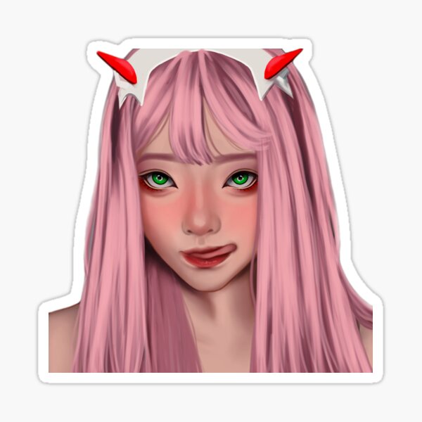 "zero two stickers " Sticker for Sale by 2skrr | Redbubble