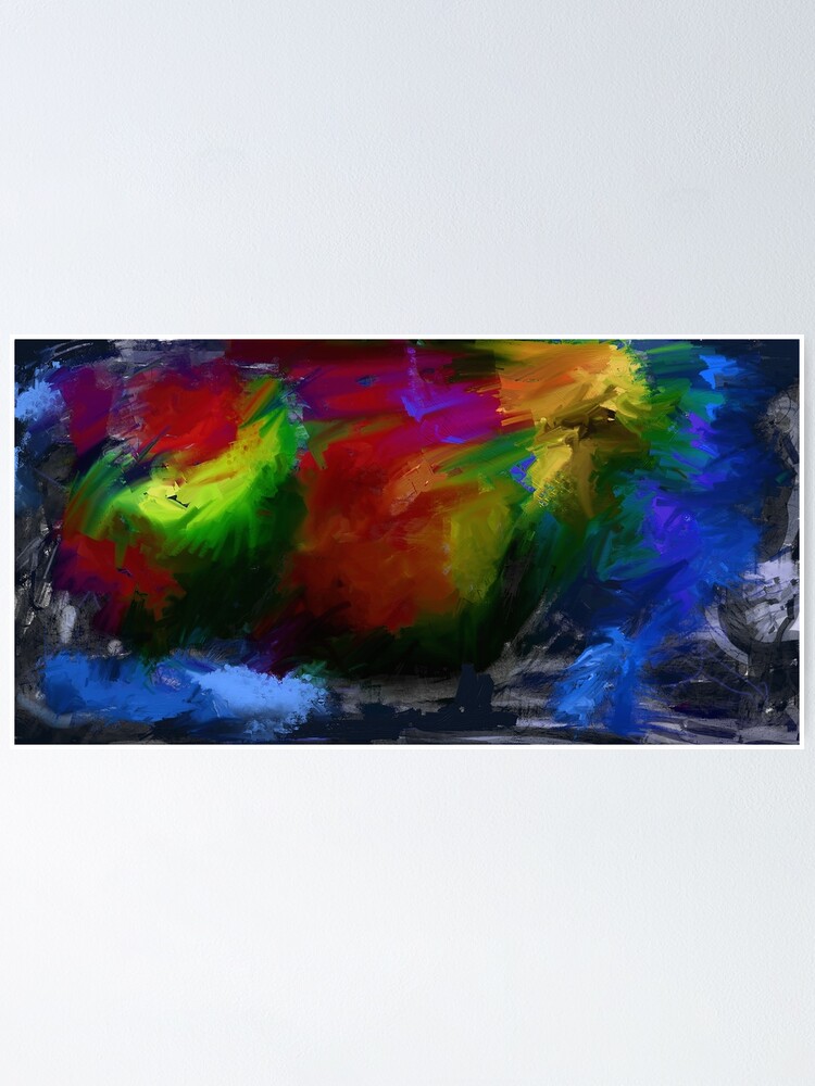 "Abstract Art "Color Splash"" Poster for Sale by myDigitalArt | Redbubble