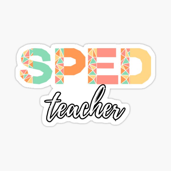"SPED teacher (white text)- special education teacher - special ed ...