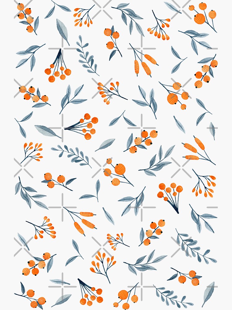 "Orange Blossom" Sticker for Sale by SpilloDesign | Redbubble