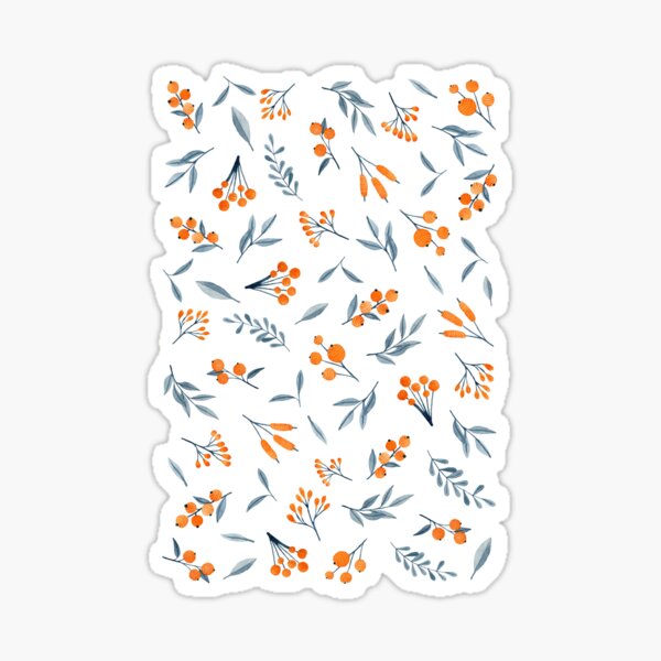 "Orange Blossom" Sticker for Sale by SpilloDesign | Redbubble