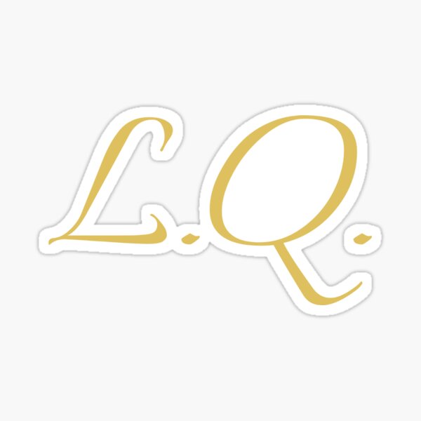 "LQ Initials | Gold Lettering | Personalised Gifts" Sticker by ...