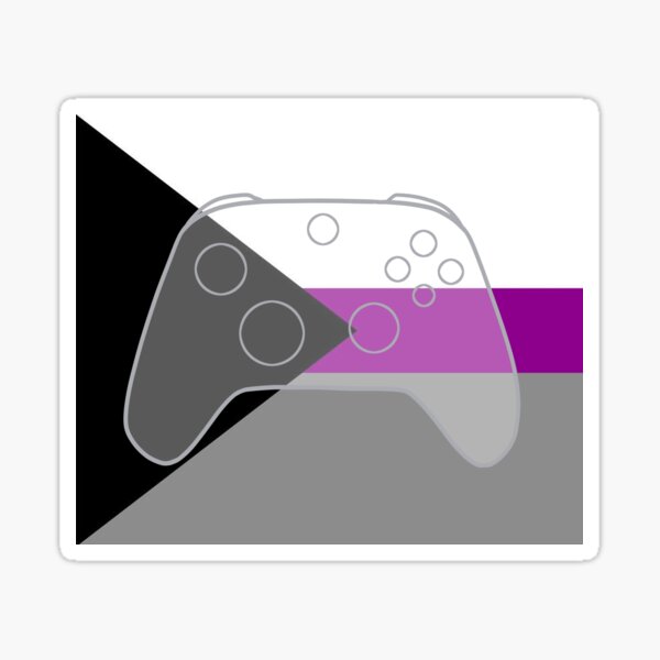 "XBox gamer pride- Demisexual" Sticker by MartheJ | Redbubble