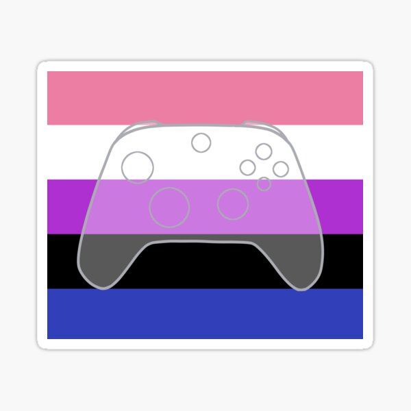 "XBox gamer pride- Genderfluid" Sticker for Sale by MartheJ | Redbubble
