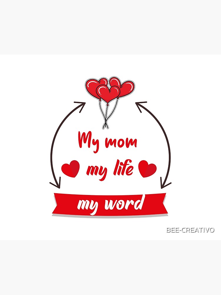 "my mom my life my word, motivation quote gift for your mom 2022 ...