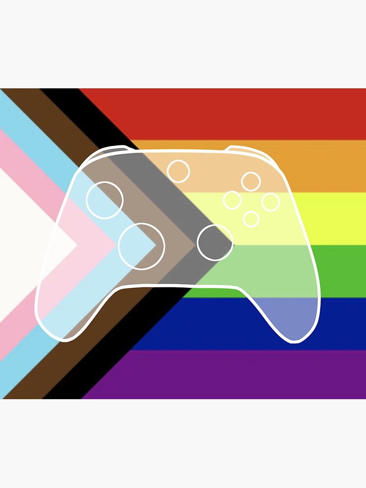 "XBox gamer pride- LGBTQ+ progress" Sticker by MartheJ | Redbubble