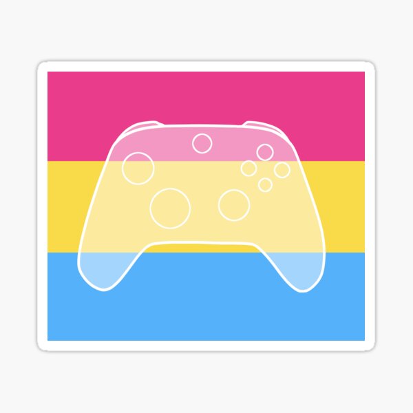 "XBox gamer pride- Pansexual" Sticker by MartheJ | Redbubble