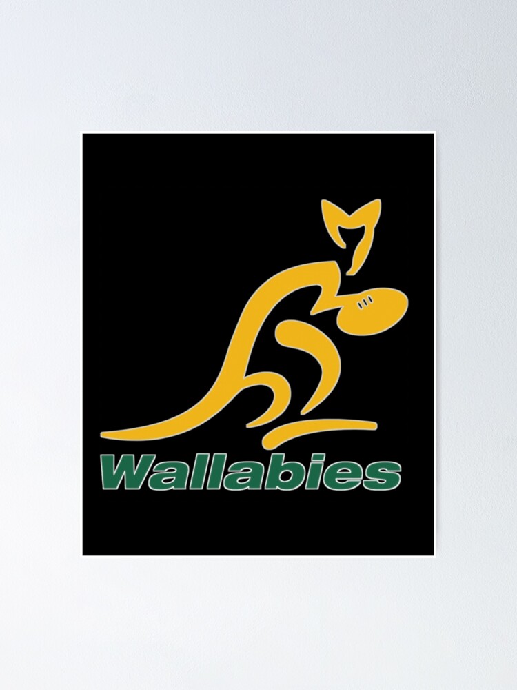 "Wallabies,Wallabies stickers,logo Wallabies " Poster for Sale by ...