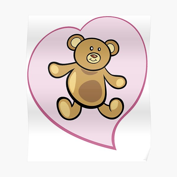 "Bear teddy Big hug love heart" Poster for Sale by Wearartwork | Redbubble