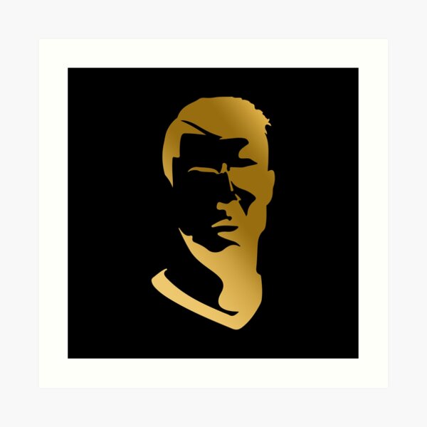 "Golden Cristiano Ronaldo Logo Design" Art Print for Sale by ...