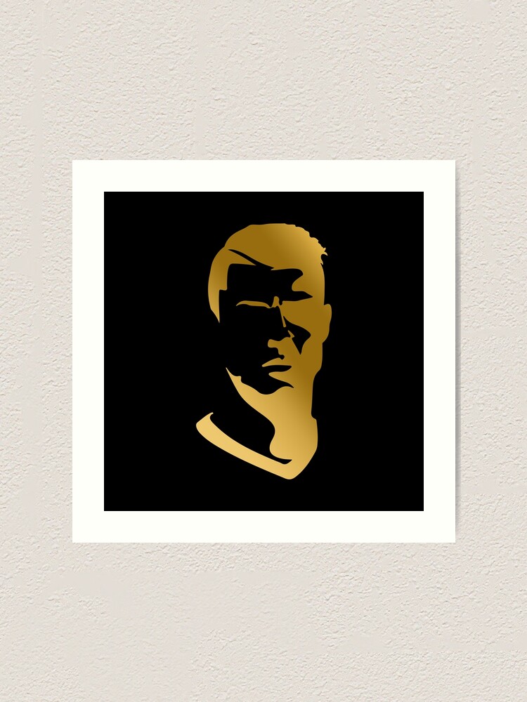 "Golden Cristiano Ronaldo Logo Design" Art Print for Sale by ...