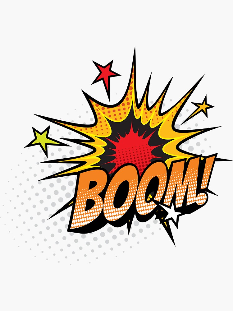 "Boom Emoji Graphic" Sticker by Ramesh1973 | Redbubble
