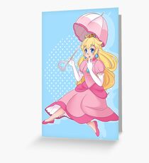 Princess Peach Greeting Cards | Redbubble