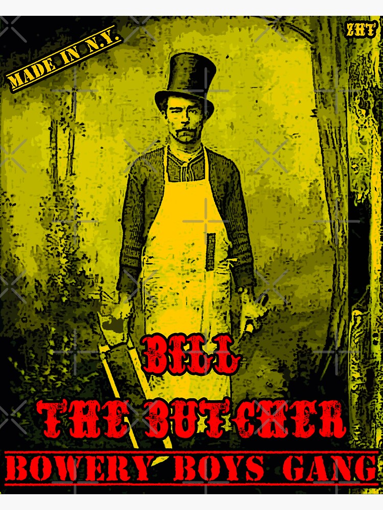 "Bill the Butcher" Sticker by ZuluHistoryTees | Redbubble