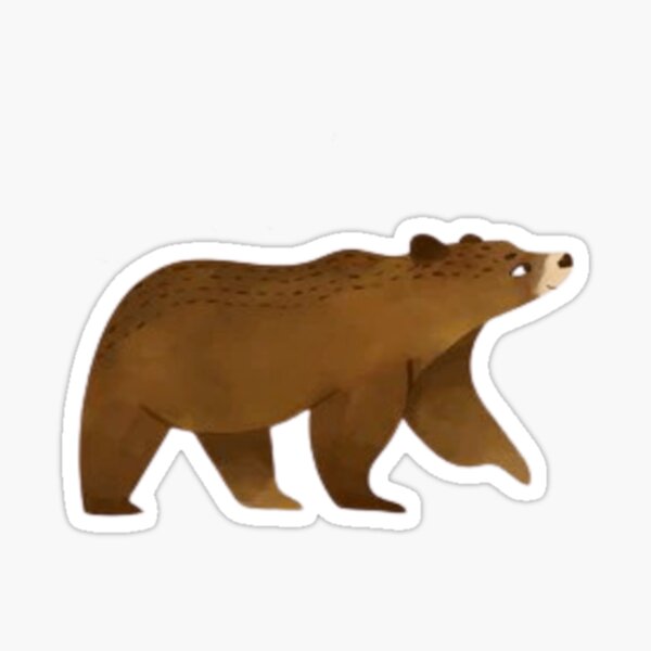 "brown bear" Sticker by Unique7design | Redbubble