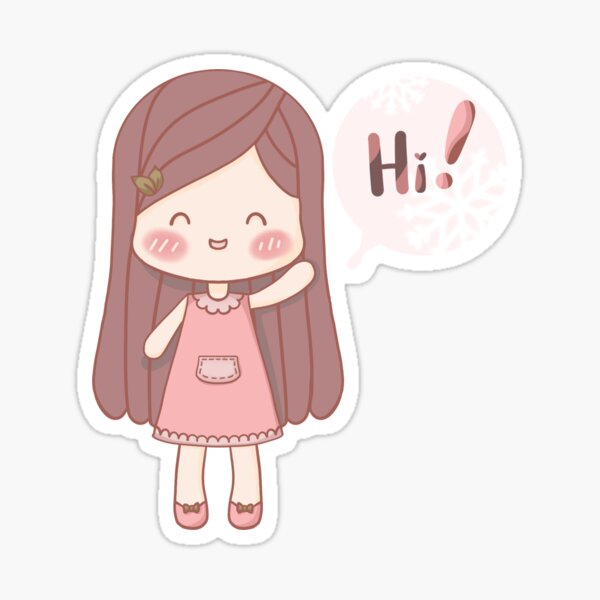 "A little girl" Sticker by Gnas-sang | Redbubble