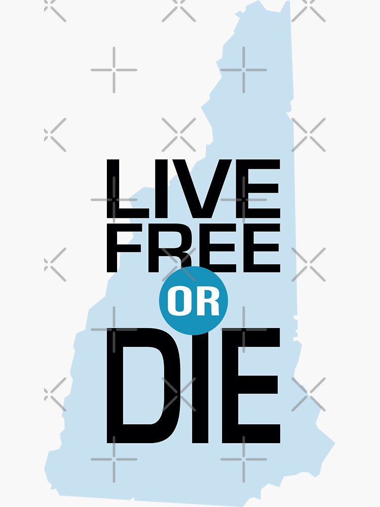 "New Hampshire's original area code 603, “Live Free or Die” motto T ...