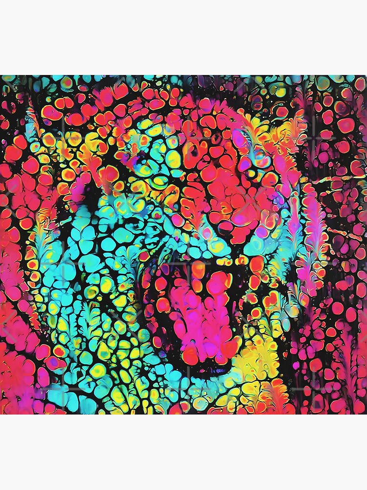 "Abstract Tiger King Painting Contemporary Art, Modern Art Tiger ...