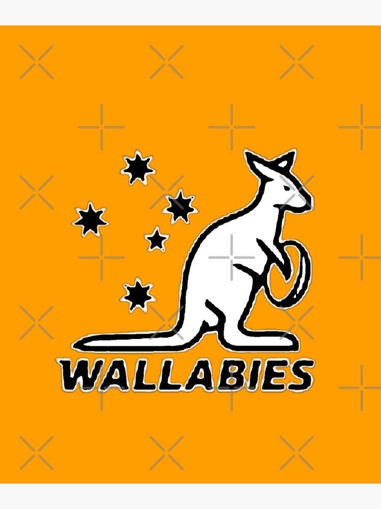 "Wallabies,Wallabies stickers,logo Wallabies " Poster for Sale by ...