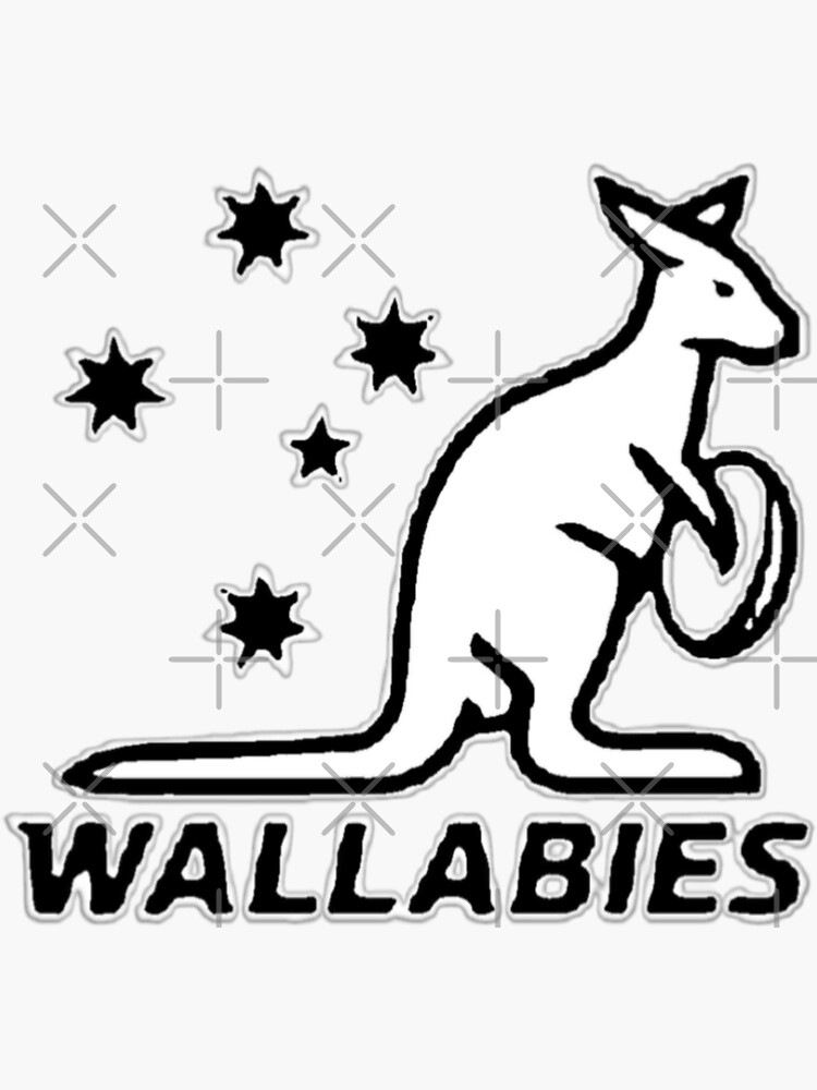 "Wallabies,Wallabies stickers,logo Wallabies " Sticker for Sale by ...