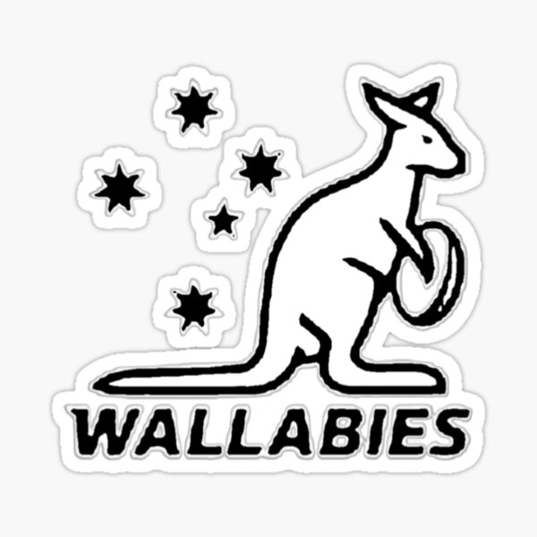 "Wallabies,Wallabies stickers,logo Wallabies " Sticker for Sale by ...