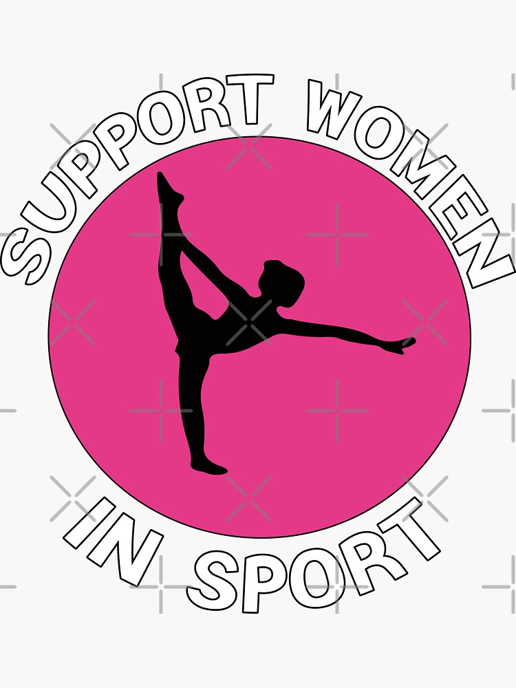 "support women in sports,women athlete gift" Sticker for Sale by ...