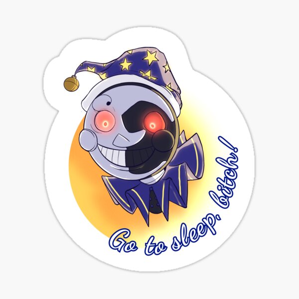 "Moon wants you to sleep tight" Sticker by LisaGabbie | Redbubble