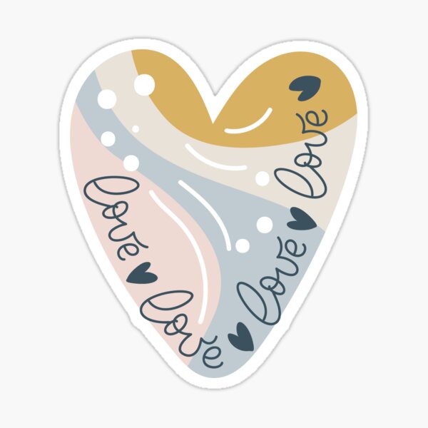 "Boho Heart" Sticker by boholove101 | Redbubble
