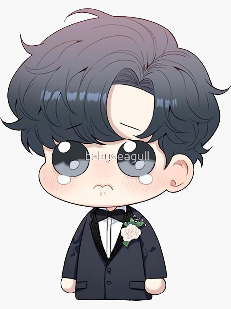 ""Cherry Blossoms After Winter" crying Haebom" Sticker for Sale by ...