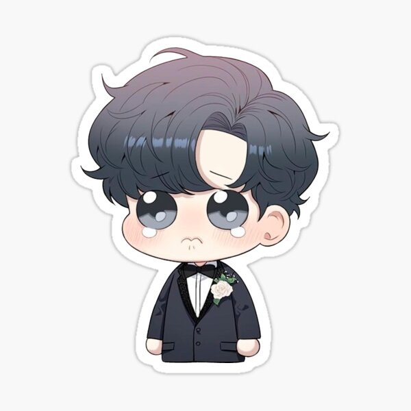 ""Cherry Blossoms After Winter" crying Haebom" Sticker for Sale by ...