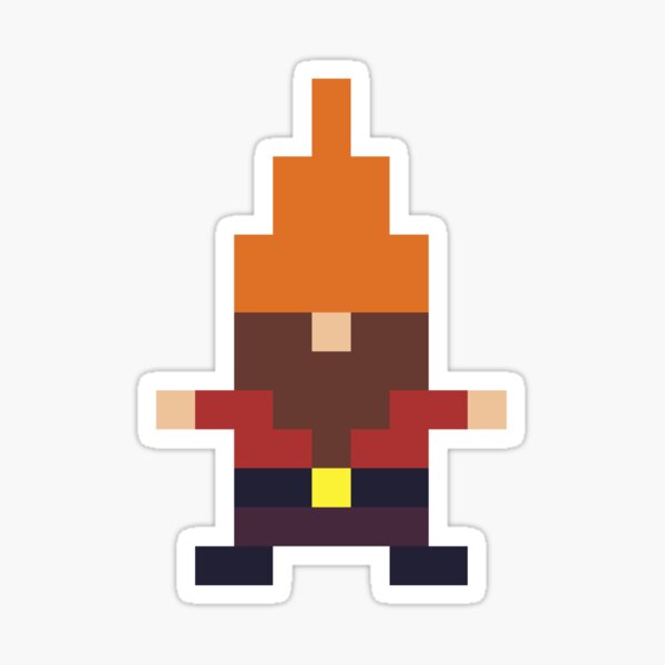 "Fall Gnome in Pixel" Sticker by MacSquiddles | Redbubble