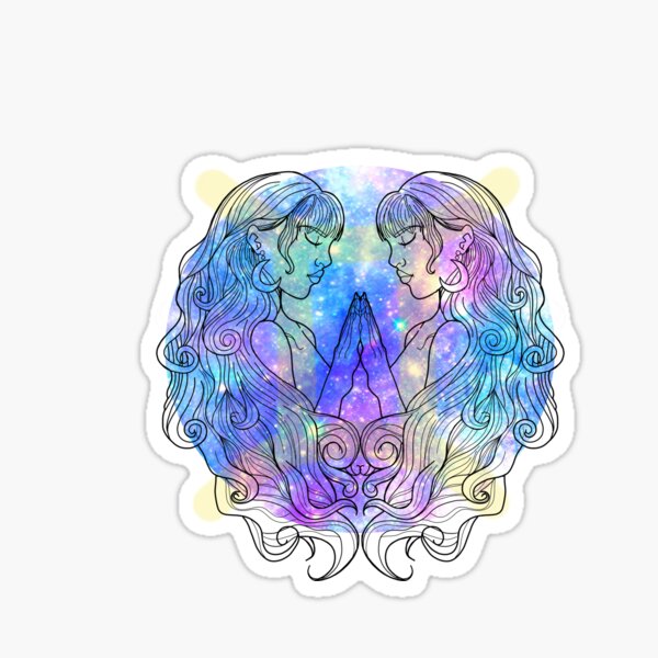 "Gemini Zodiac star sign " Sticker for Sale by Jadestonedesign | Redbubble