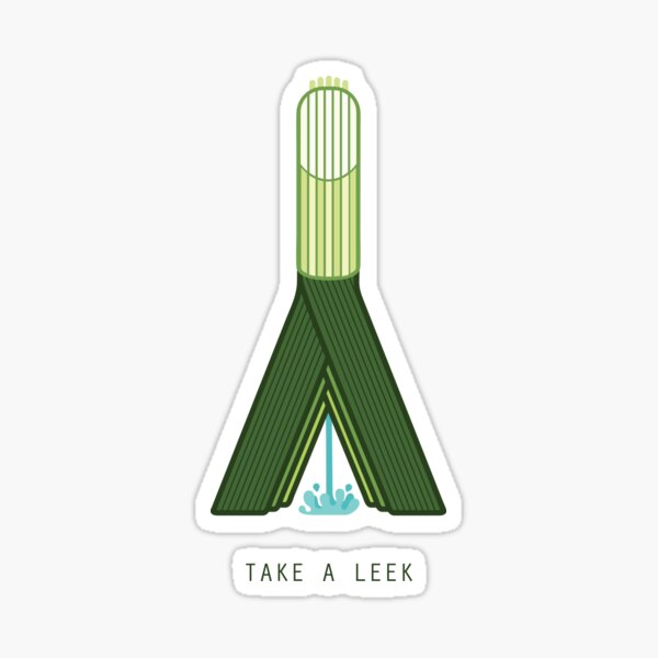 "Take a leek" Sticker for Sale by illumami | Redbubble
