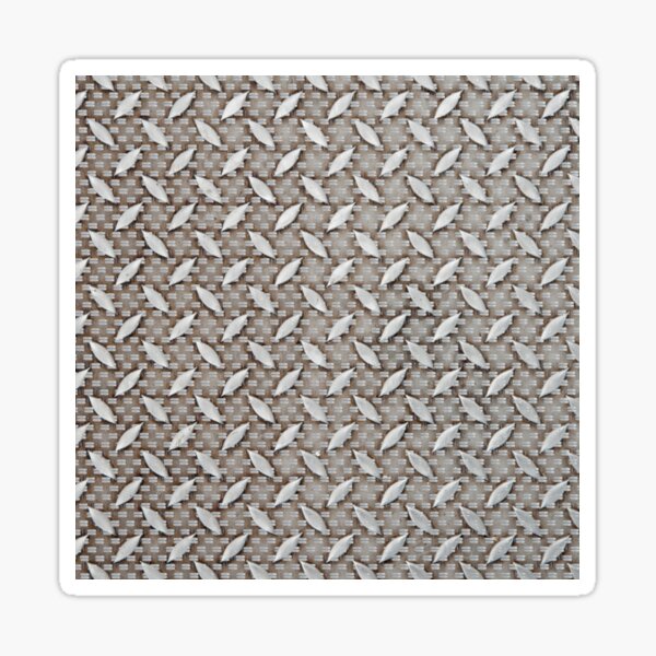 "Steel pattern in light color" Sticker by ReachForArt | Redbubble