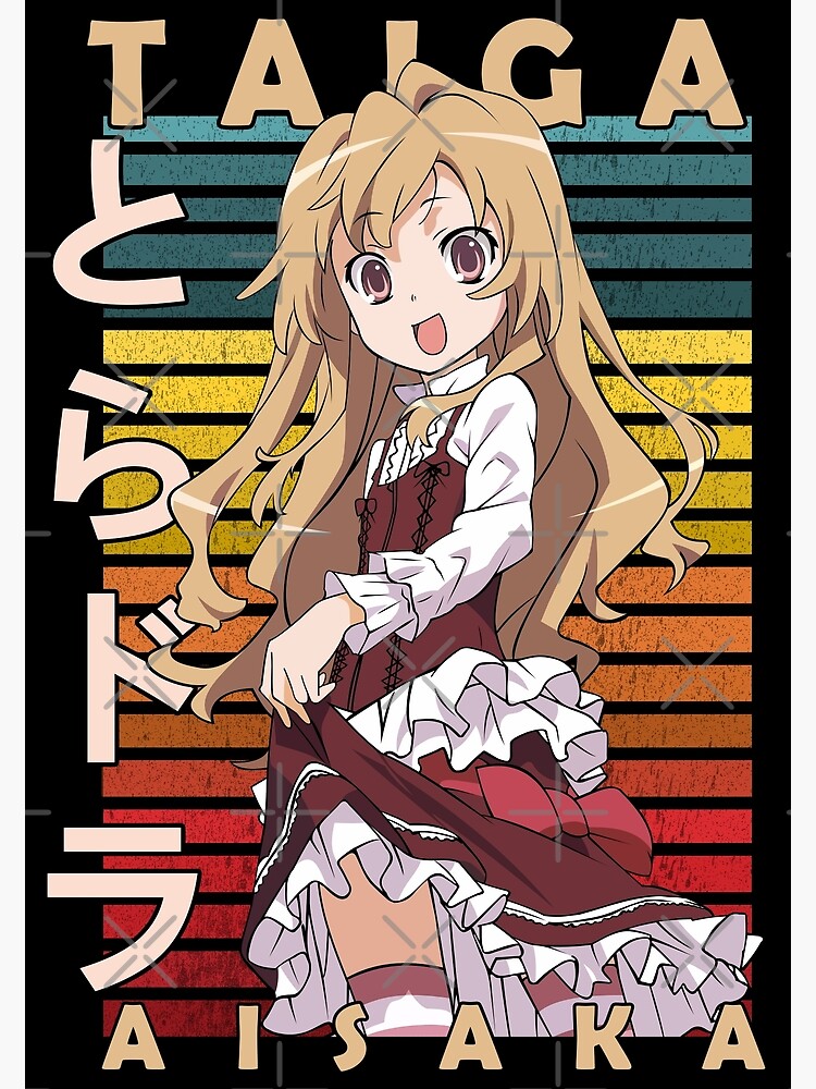 "Taiga Aisaka Toradora Anime Manga Retro Design" Poster for Sale by ...