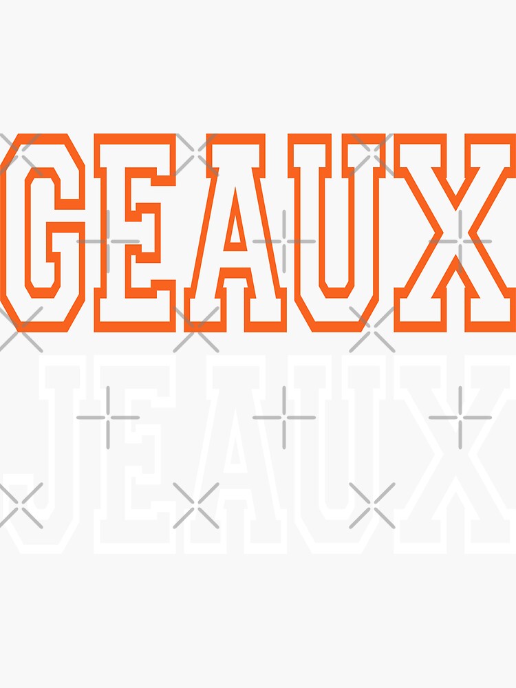 "Geaux Jeaux Classic " Sticker by ZOUBAH | Redbubble