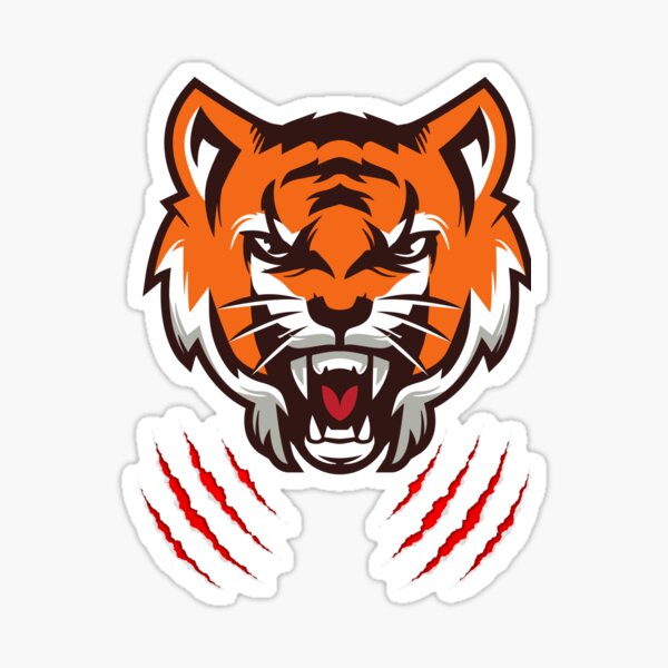 "Tiger Claw" Sticker by ZibaCentralShop | Redbubble