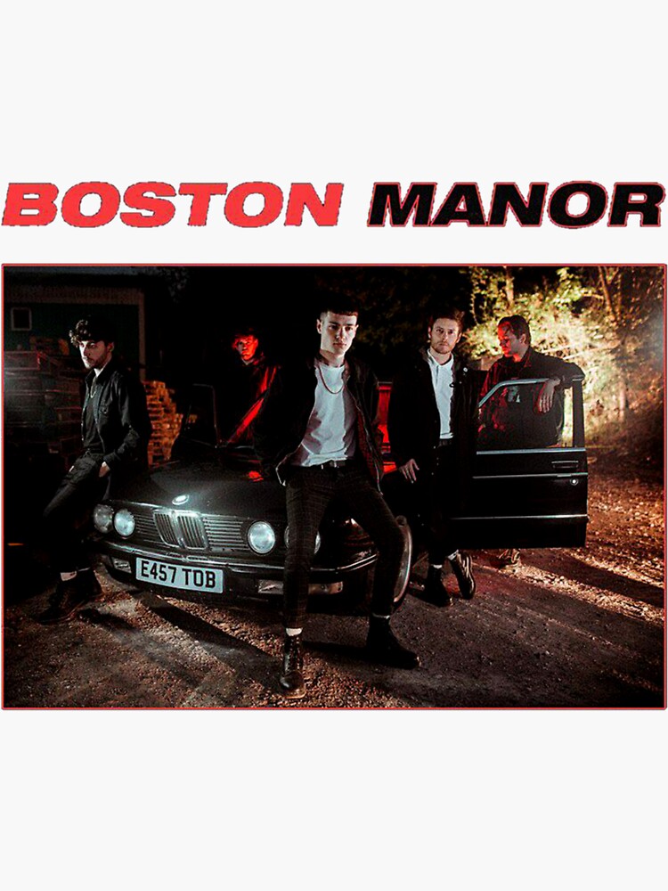 "boston manor art tour best selling rock band" Sticker by dwestmorland ...