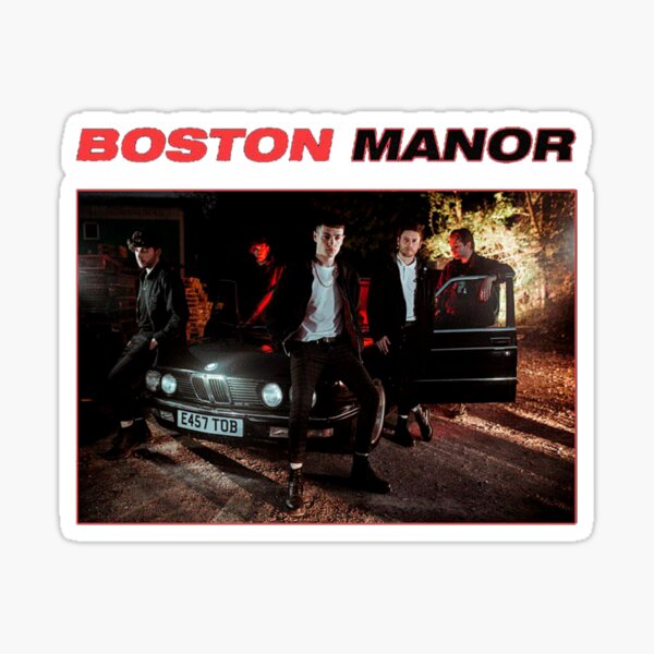 "boston manor art tour best selling rock band" Sticker by dwestmorland ...